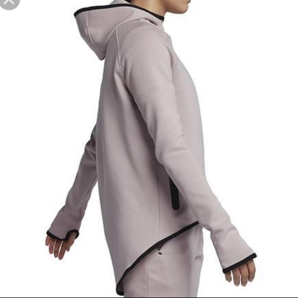 Nike Tech Fleece Cape Hooded Jacket Rose Pink Xl - Gem